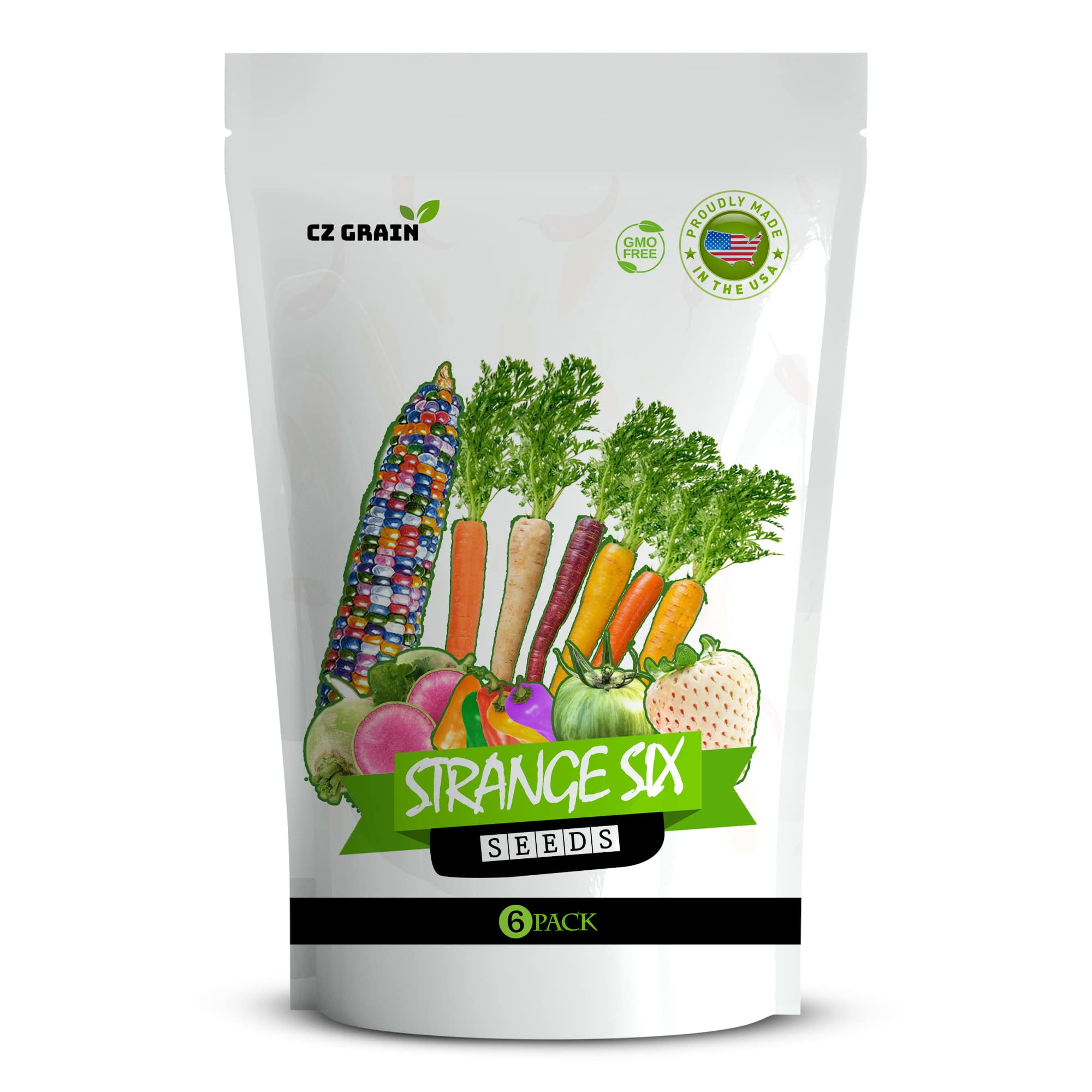 Exotic Vegetable Garden Variety Pack "Strange Six" - 6 Unique Varieties ...