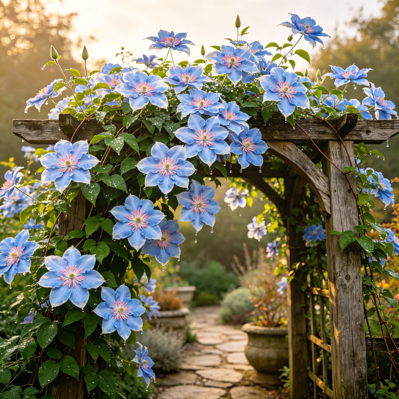 Exotic Vibrant Clematis for Cultivation-(Non Artificial))-Blossom Every ...