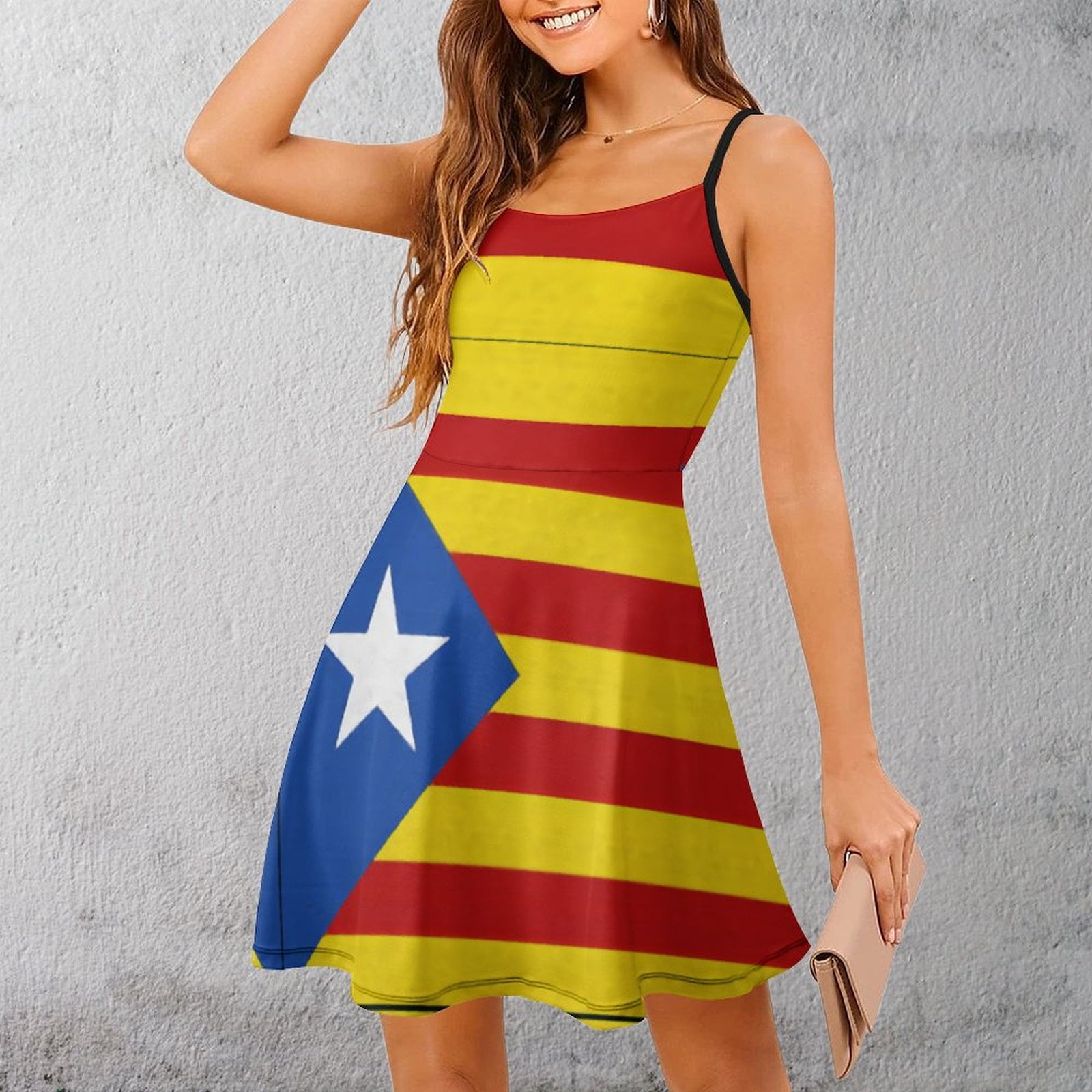 Exotic Woman's Gown The Dress Catalan Senyera Estelada Flag Women's ...