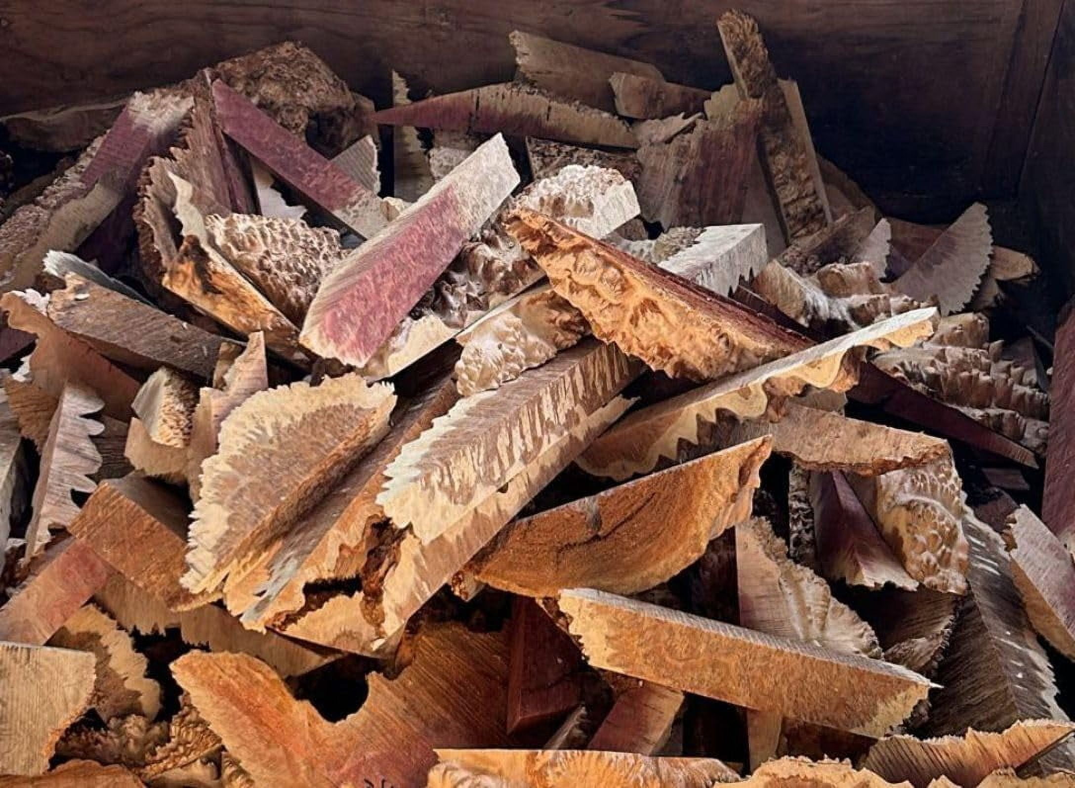 Exotic Wood Zone Box of Australian Burl Cutoffs (10 Pounds) - Walmart.com