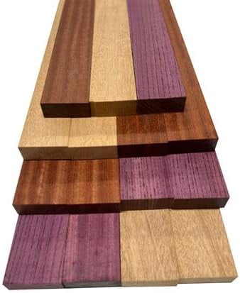 Exotic Wood Zone Hardwood Combo Pack - 5 Purpleheart, 5 African ...