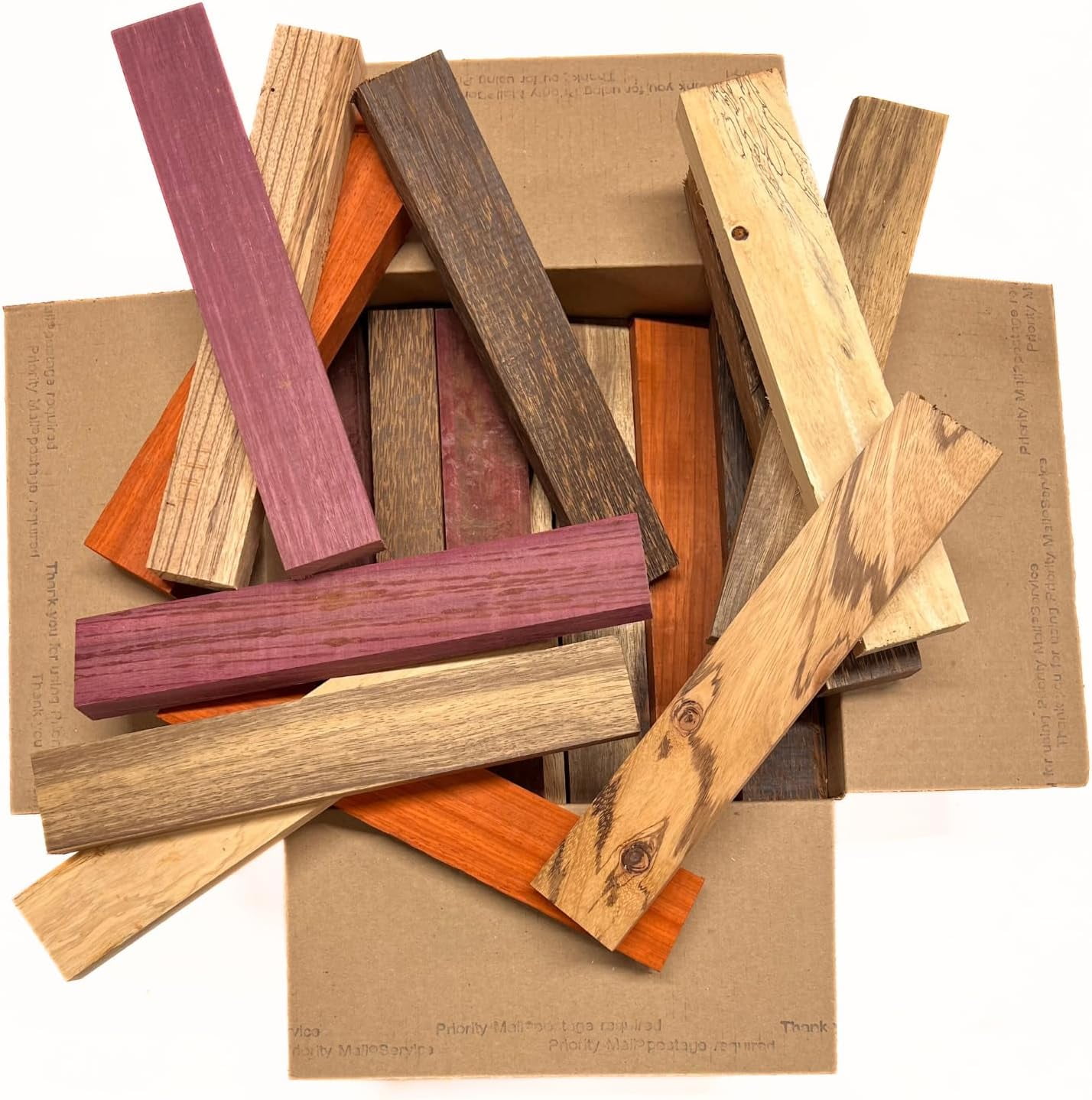 Exotic Wood Zone's Scarp Wood Cut Offs Box of Mixed Exotics ...