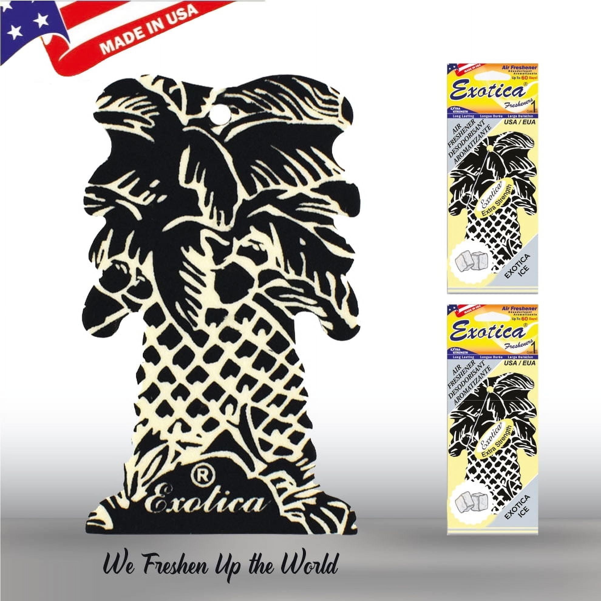 Exotica Car Air Freshener | Hanging Palm Tree | Long Lasting Freshness ...