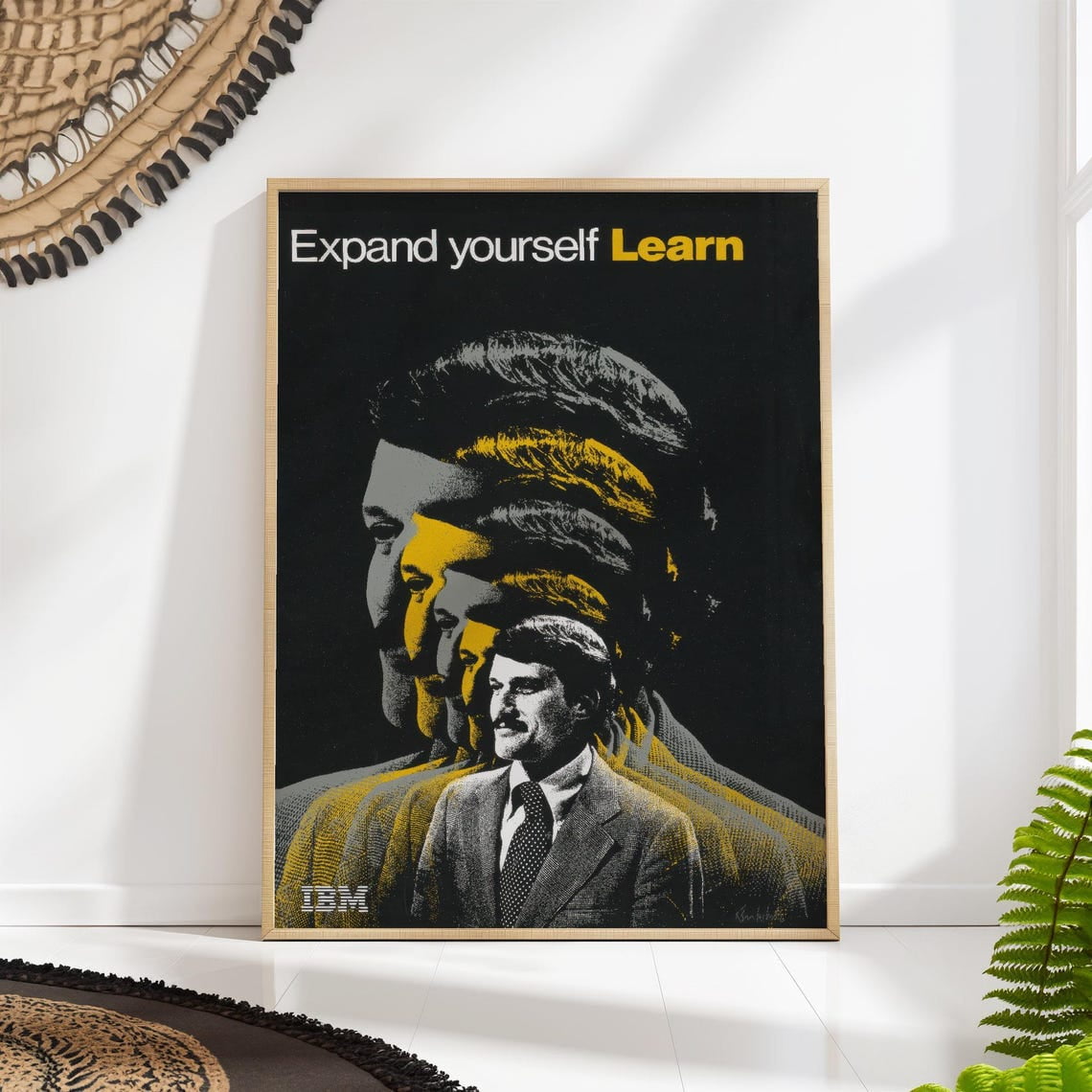 Expand Yourself Retro Tech 1970s Corporate Motivation Wall Art ...