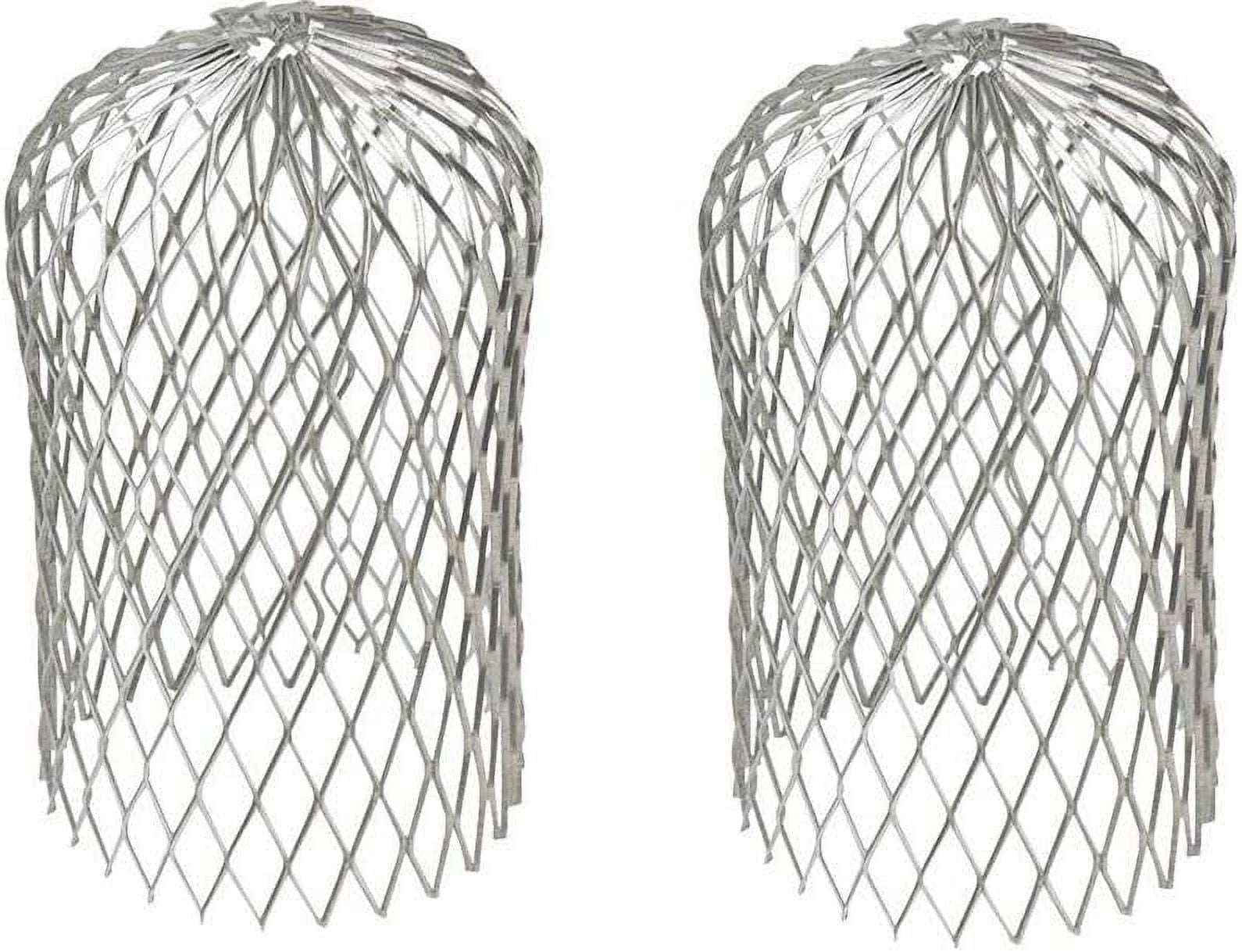 Expandable 3 Inch Mesh Aluminum Gutter Downspout Guard and Strainer (2 ...