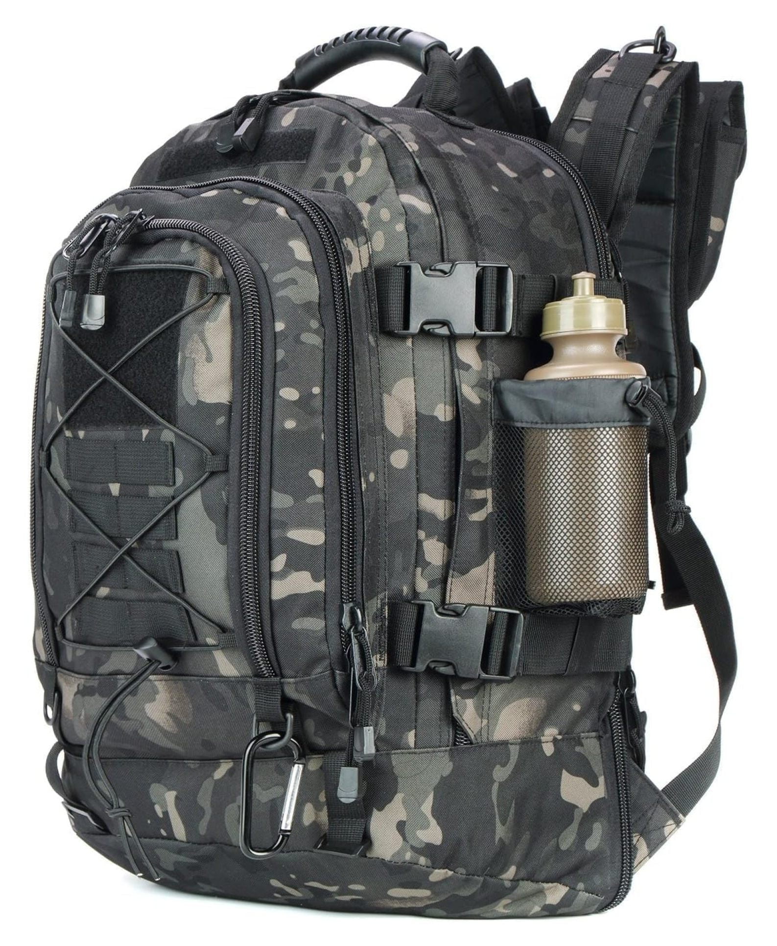 Expandable 40-64L Military Backpack 3 Day Bag Hiking Gym Sport Camping ...