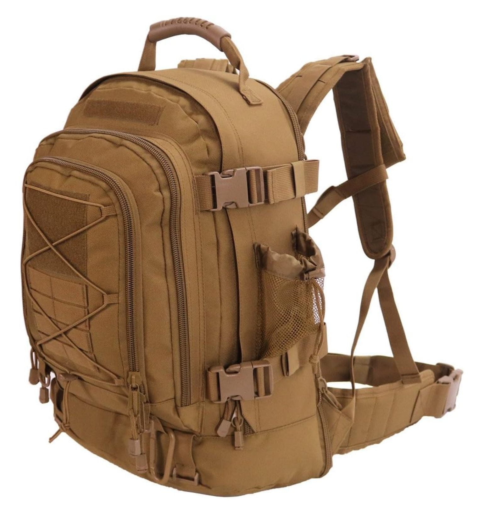 Expandable 40-64L Military Backpack 3 Day Bag Hiking Gym Sport Camping ...