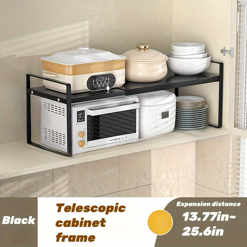 Expandable Adjustable Cabinet Shelf Organizer for Kitchen, Pantry, Sink ...