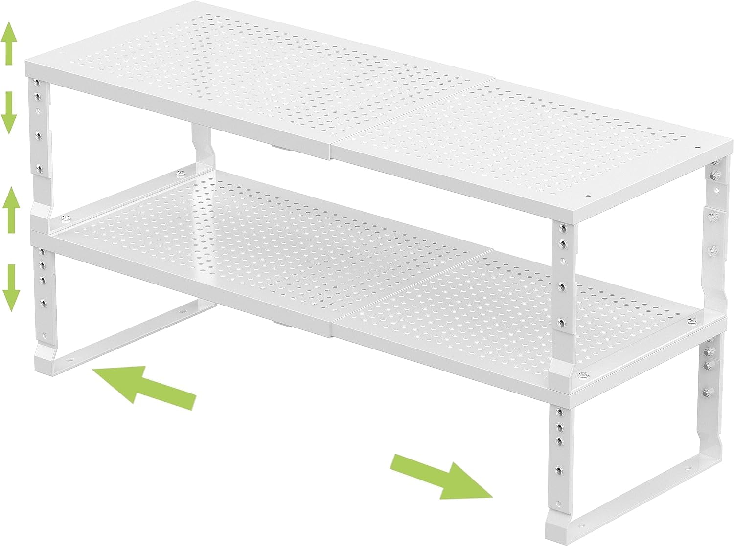 Expandable Adjustable Stackable Kitchen Organizer, Spice Rack,Metal ...
