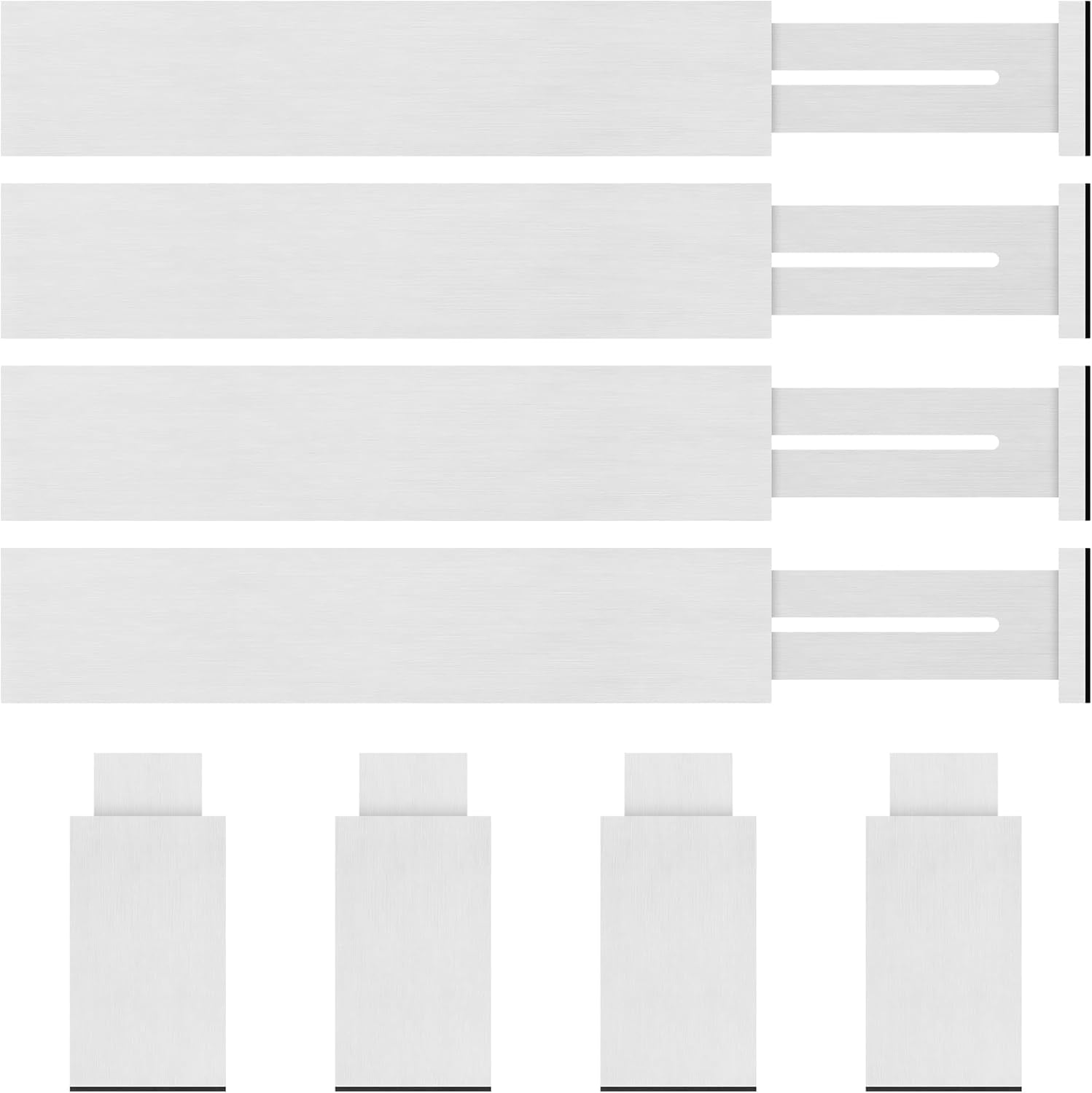 Expandable Bamboo Drawer Dividers Organizer with Inserts, Adjustable ...