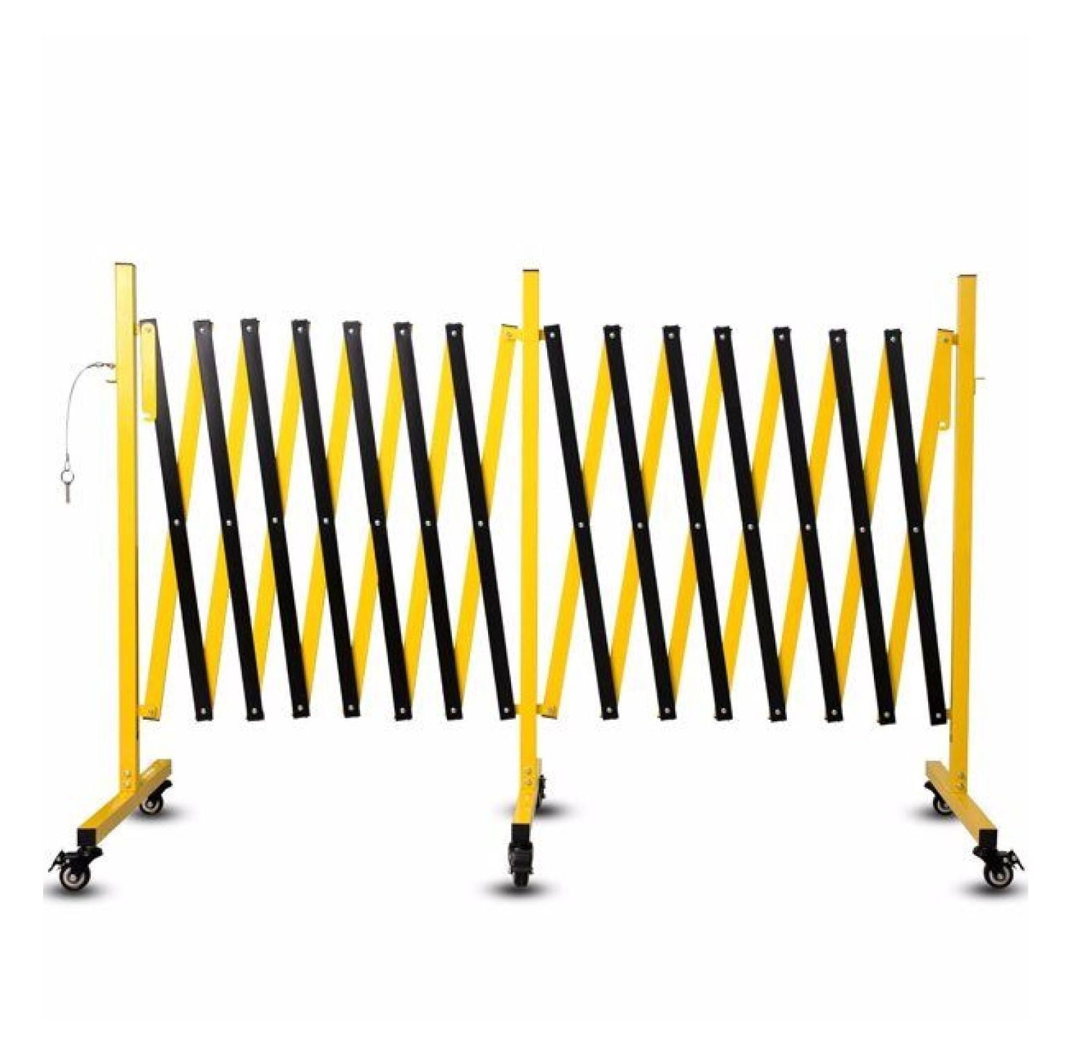 Expandable Barricade 23FT - Traffic Control Barrier with Wheels ...