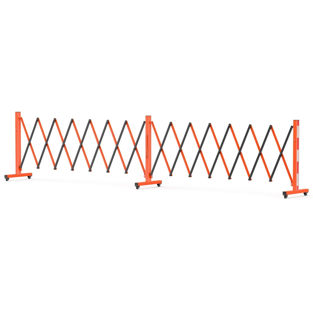 Expandable Barricade Gate, Metal Folding Security Barrier with Brake ...