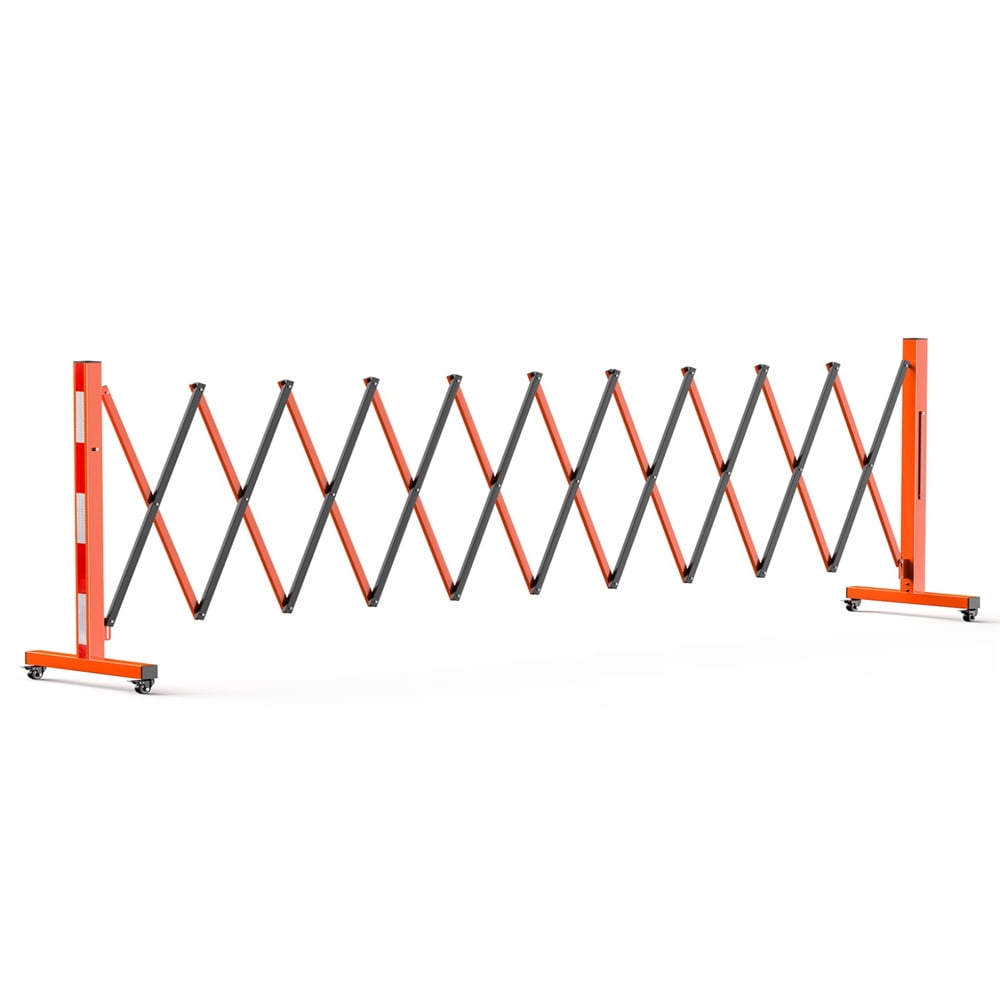 Expandable Barricade Gate, Metal Folding Security Barrier with Brake ...