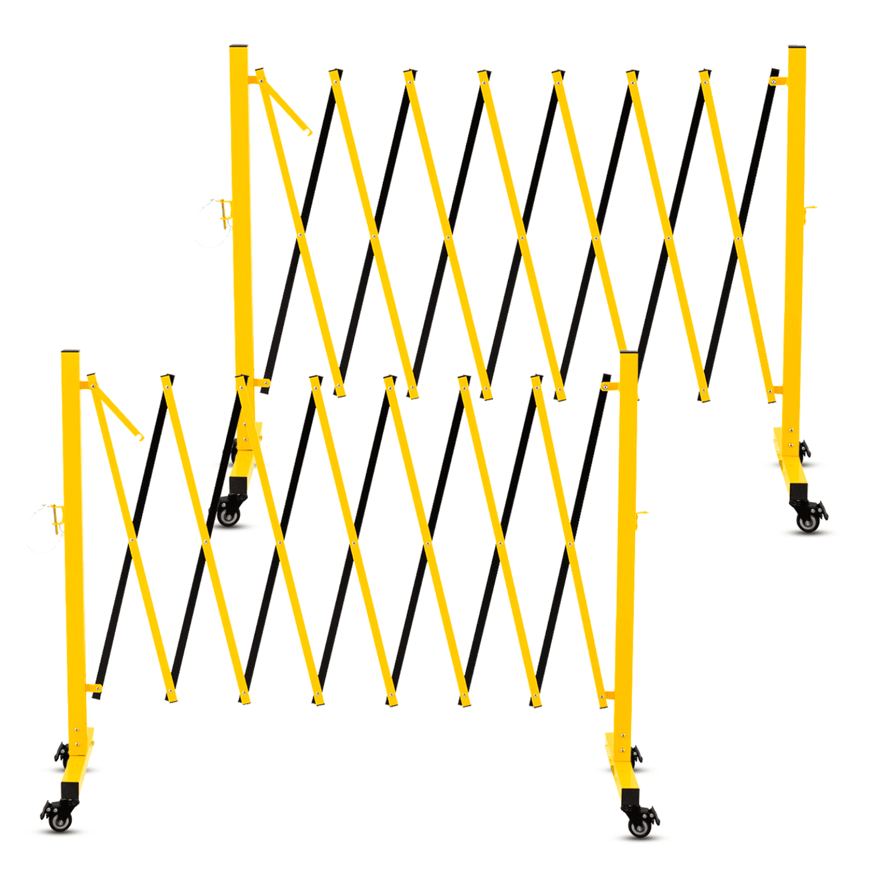 Expandable Barricade, Safety Gate with Casters - Mobile Traffic Fence ...