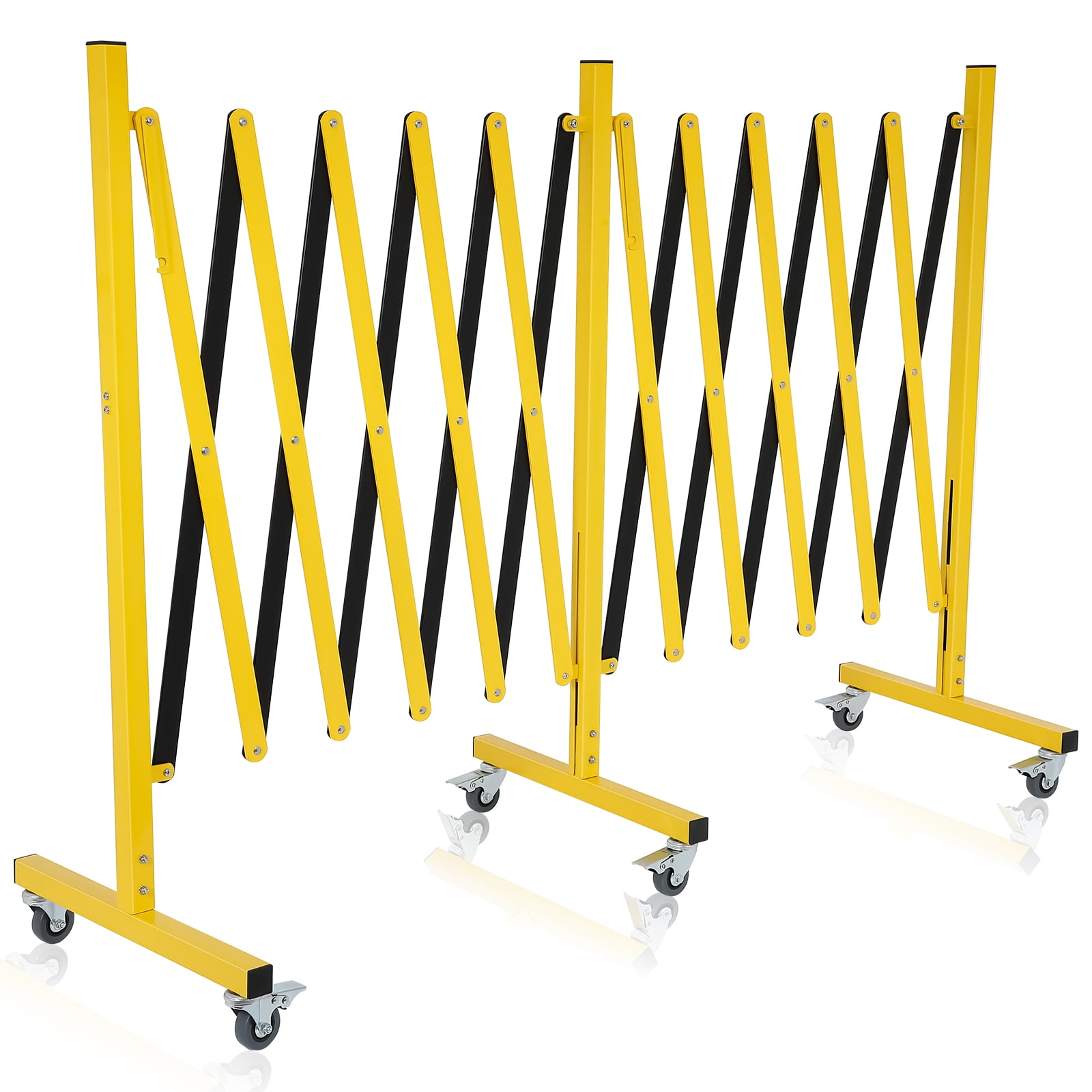 Expandable Barricade with Wheels 16.4 Feet Long Retractable Metal ...