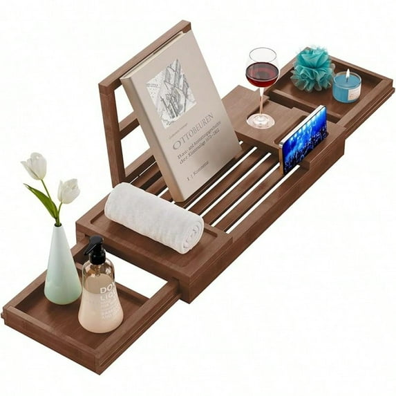 Expandable Bathroom Tray, Waterproof Tray Caddy, Perfect Bath Caddy For ...