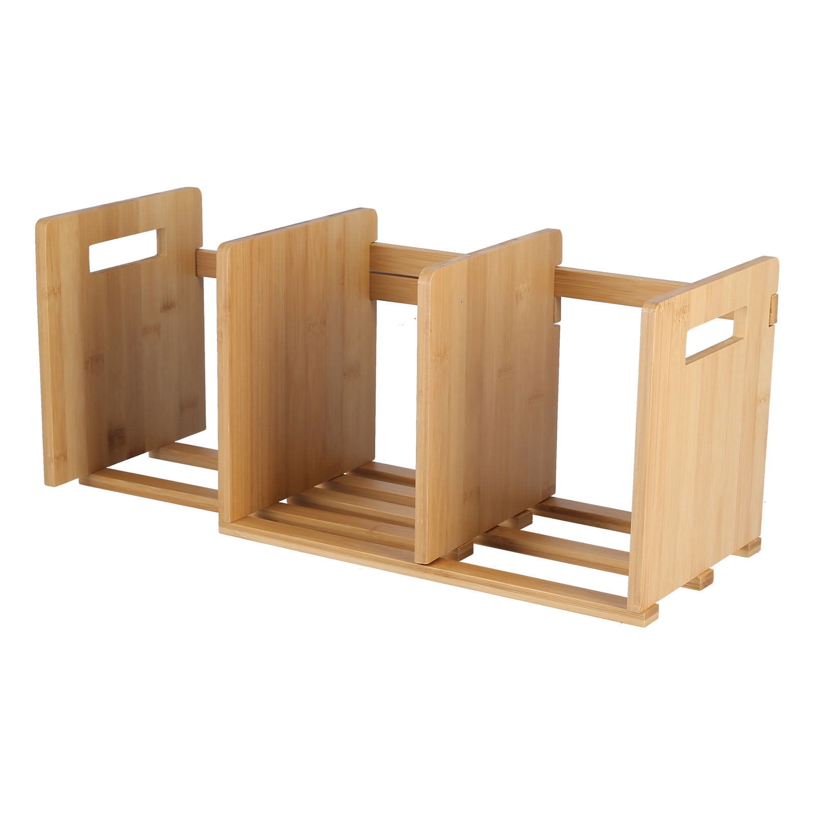 Expandable Bookshelf Bamboo Bookcase Desk Storage Rack Desk Organizer ...