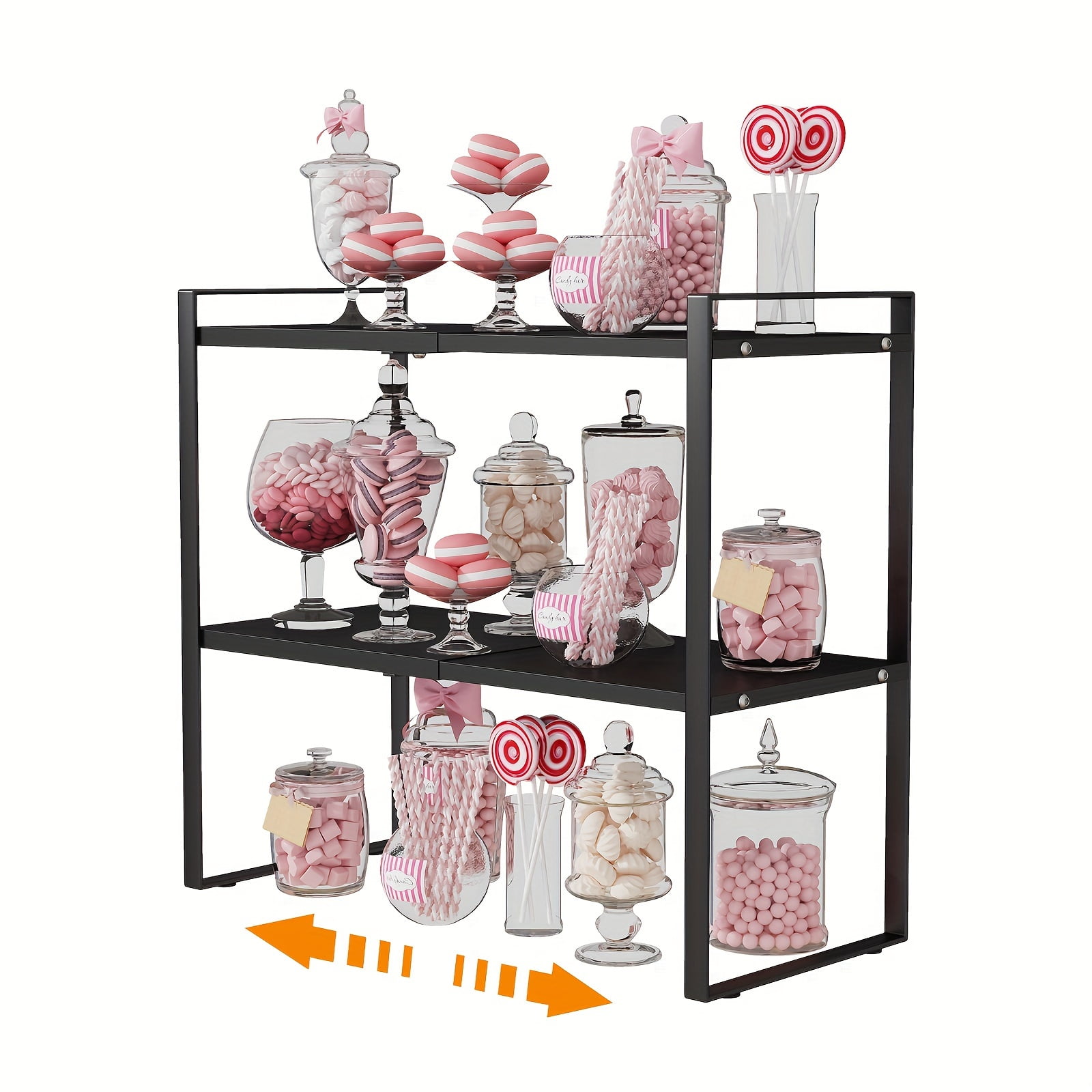 Expandable Cabinet Countertop Shelves Adjustable Shelves Organizers For ...