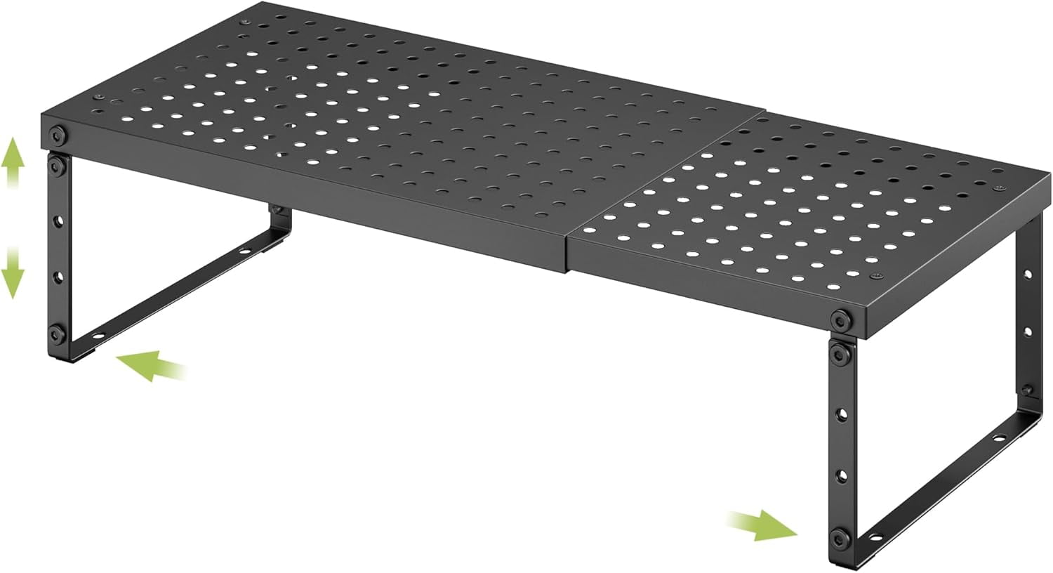 Expandable Cabinet Organizer Shelf With Adjustable Height, Stackable ...