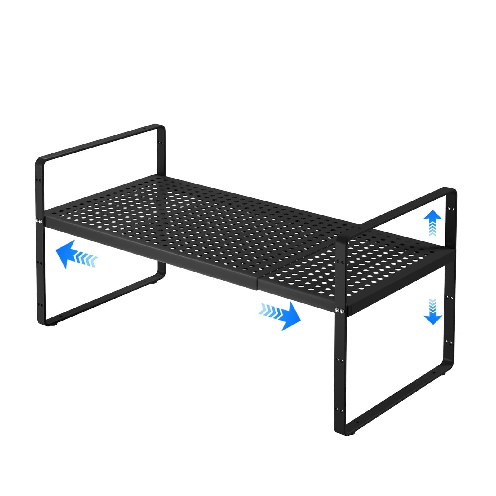 Expandable Cabinet Organizer Shelf, Stackable Shelf Riser for Kitchen ...