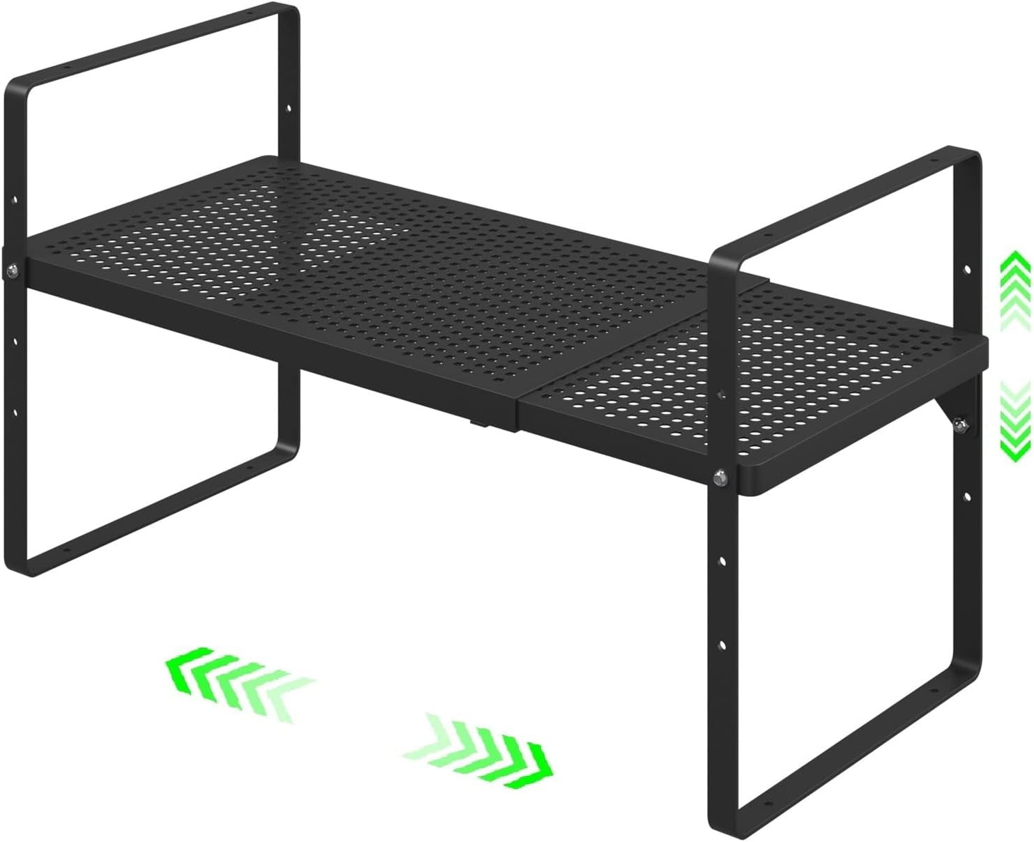 Expandable Cabinet Organizer Shelf, Stackable Shelf Riser for Small ...