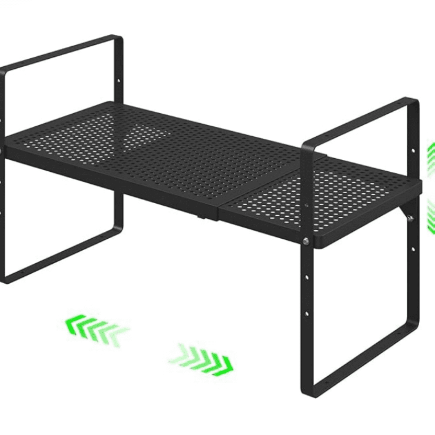 Expandable Cabinet Organizer Shelf, Stackable Shelf Riser for Small ...