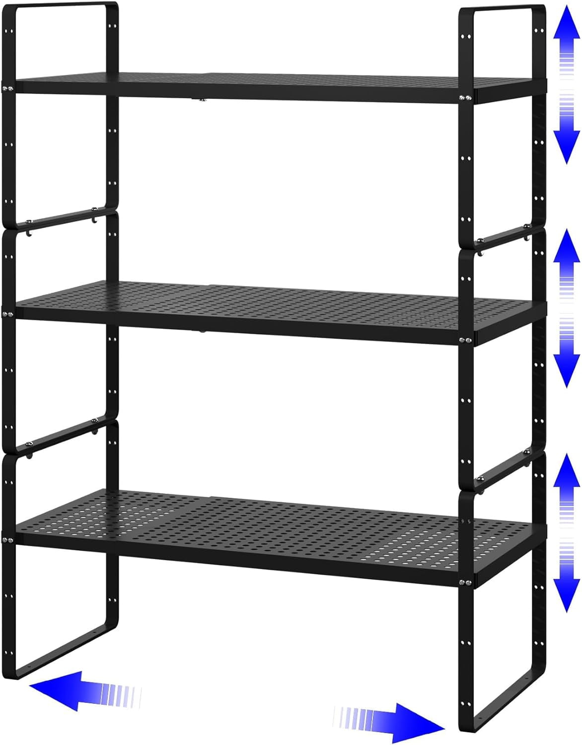 Expandable Cabinet Shelf Organizers, Kitchen Small Stand Rack ...