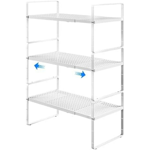 Expandable Cabinet Shelf Organizers, Kitchen Small Stand Rack ...