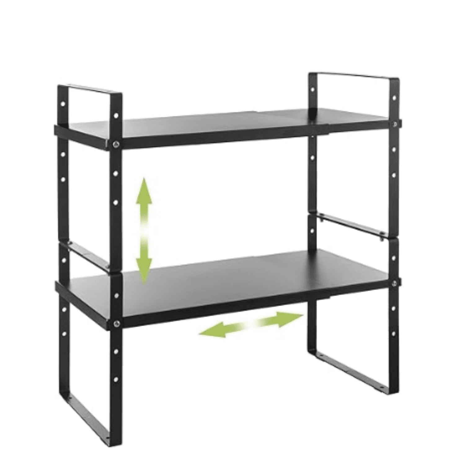 Expandable Cabinet Shelf Rack, Stackable Kitchen Countertop Storage ...
