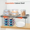 Expandable Cabinet Storage Shelf Rack,Kitchen Counter and Cabinet Shelf ...