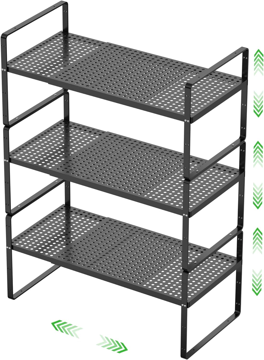 Expandable Cabinet Storage Shelf Stackable Organizer Rack for Kitchen ...