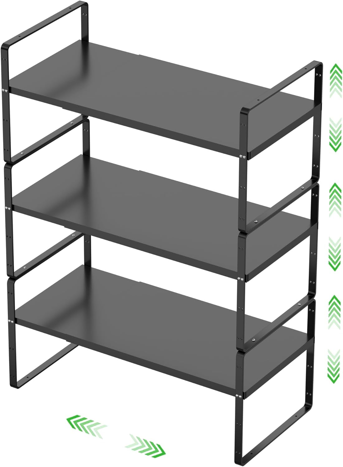 Expandable Cabinet Storage Shelf Stackable Organizer Rack for Kitchen ...