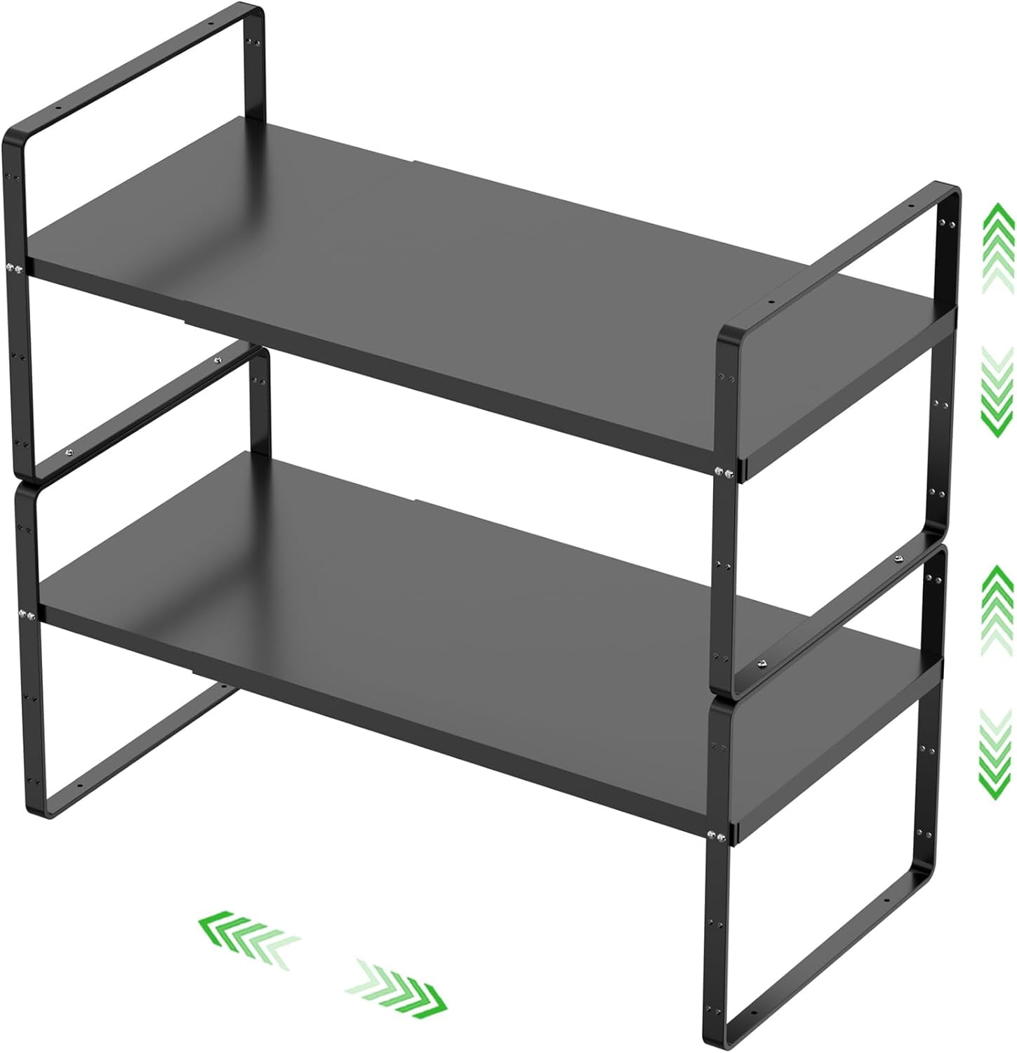 Expandable Cabinet Storage Shelf Stackable Organizer Rack for Kitchen ...