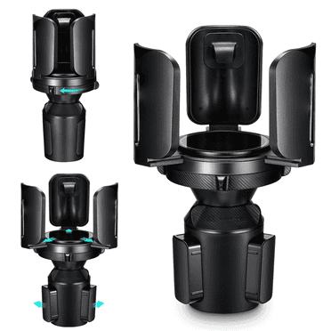 2 in 1 Multifunctional Car Cup Holder Expander with Adjustable Base ...