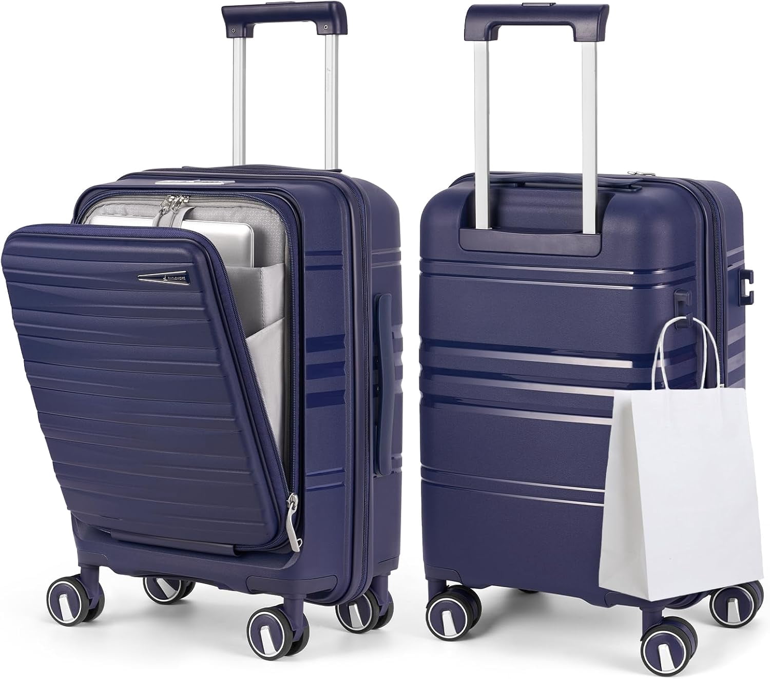 Expandable Carry Luggage 20 Inch, Airline Approved Carry Suitcase with ...