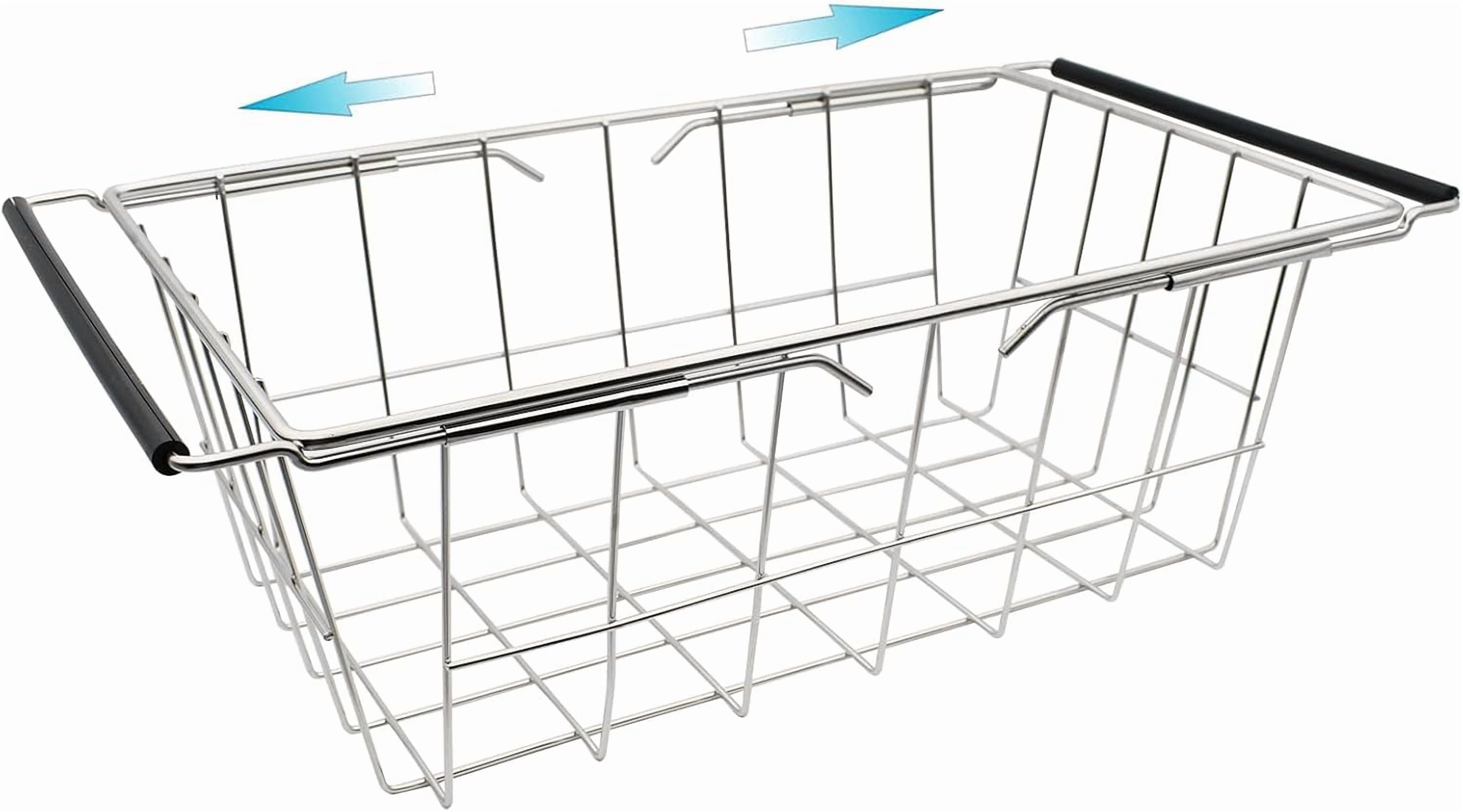 Expandable Chest Freezer Basket, Stainless Deep Freezer Organizer Bins ...