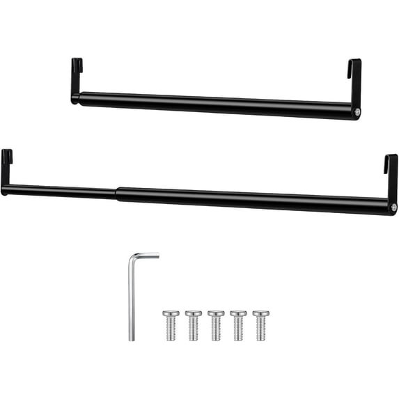Expandable Closet Rod for Wire Shelf Hanging Clothes Adjustable Heavy ...