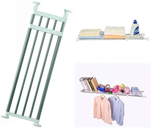 Expandable Closet Tension Shelf Adjustable Clothes Storage Rack Hanger ...