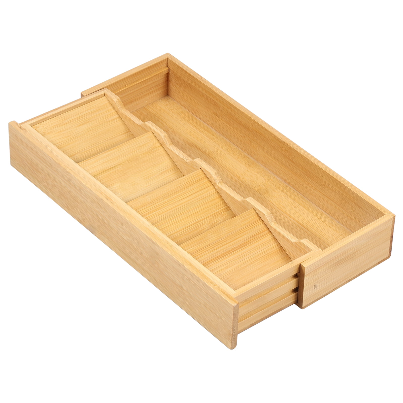 Expandable Cutlery Tray Drawer Organizer Bamboo Utensil Tray Holder ...
