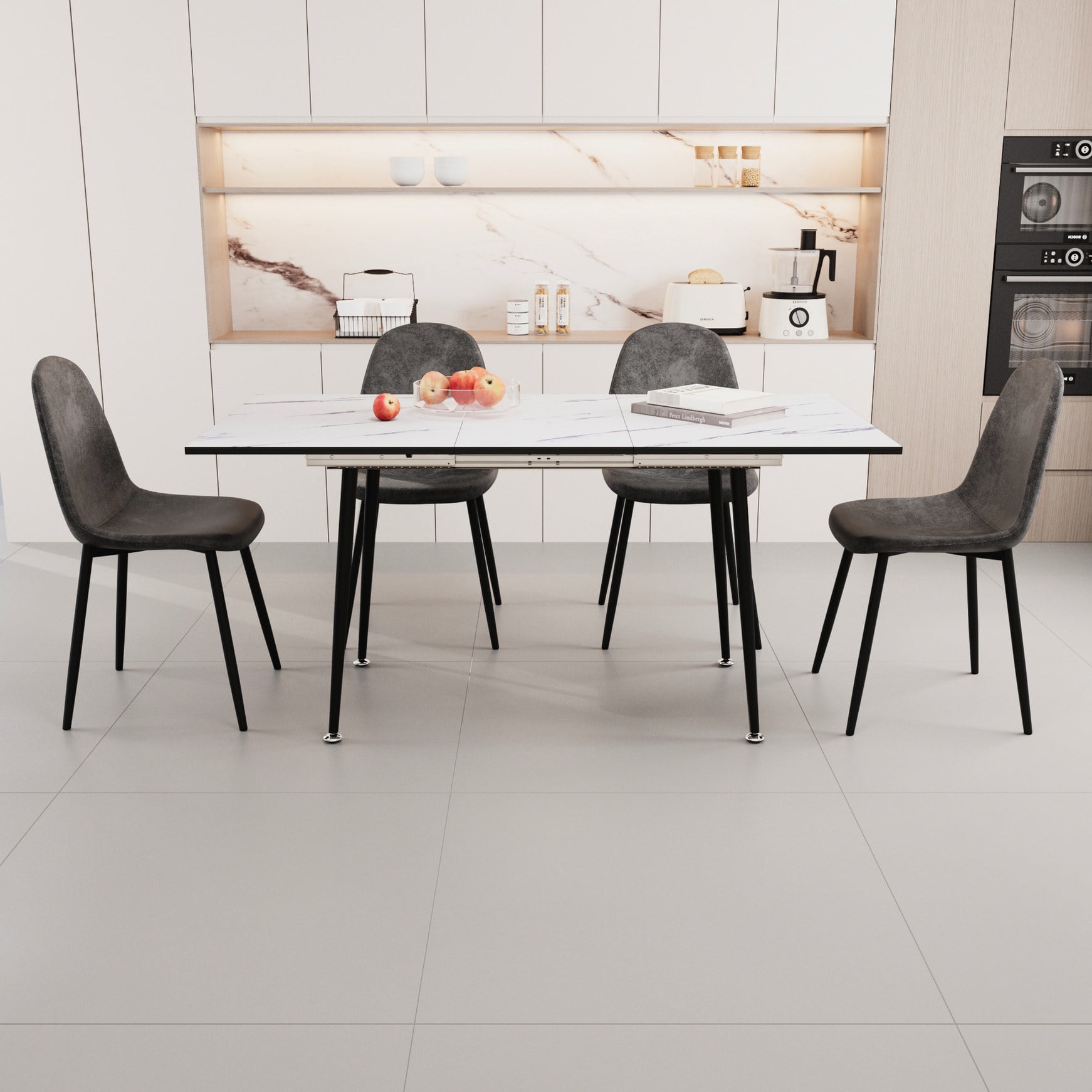 Expandable Dining Solution / 2 - 6 Person Capacity, Space - Saving ...