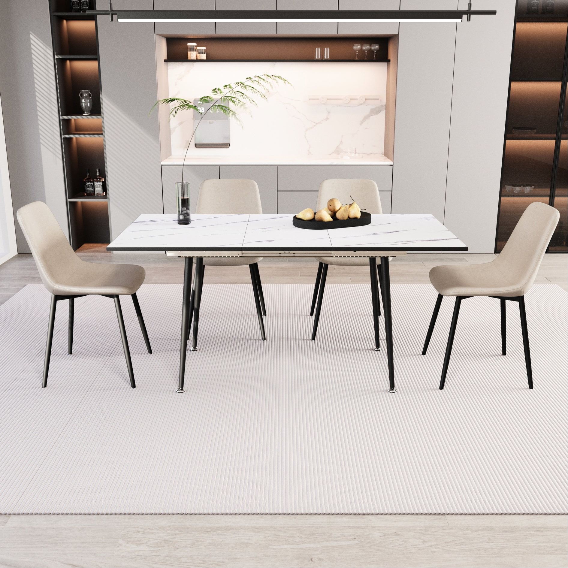 Expandable Dining Table+Push - Pull Design”-“Small Spaces/Multiple ...