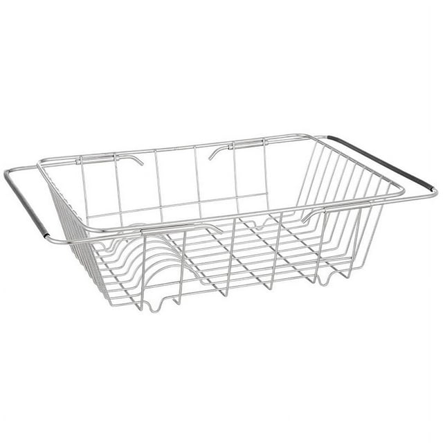 Expandable Dish Drying Rack over the Sink,Kitchen Stainless Steel Dish ...