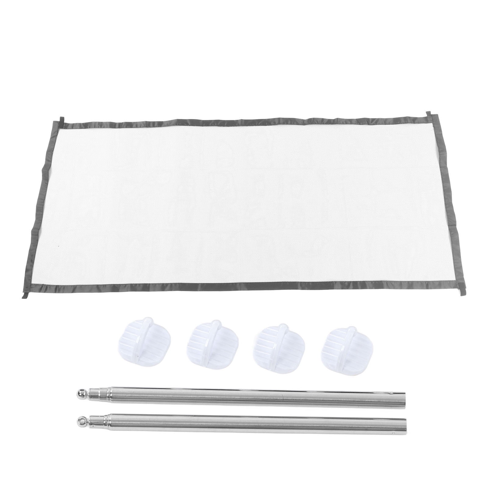 Expandable Dog Mesh Gate Folding Safe Enclosure Baby Gate with Hooks ...