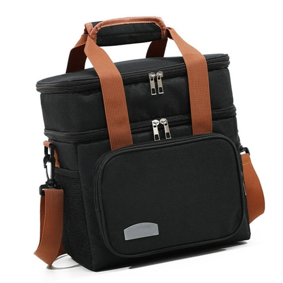 Expandable Double Deck Lunch Box Thermal Leak Proof Bag with Oversized ...