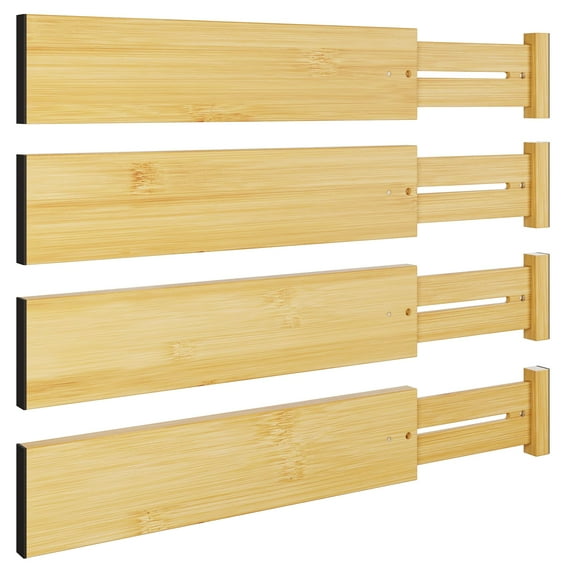 Expandable Drawer Dividers - Fits 13.3"-19" Drawers 3" Deep Walls Set ...