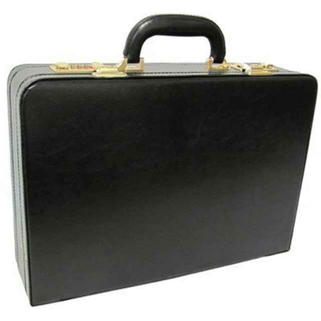 AmeriLeather Stylish Executive Faux Leather Expandable Briefcase Attache Case - Walmart.com