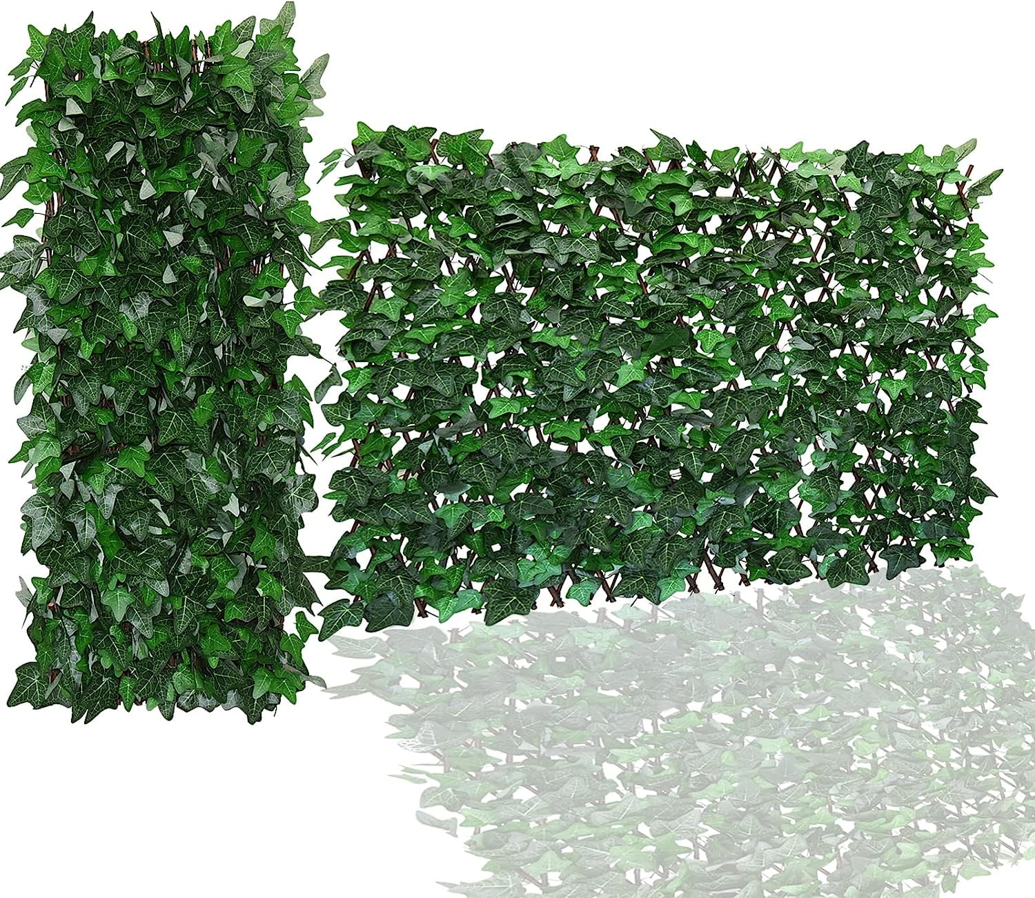 Expandable Faux Ivy Fence,Artificial Privacy Screen Decor for Outdoor ...