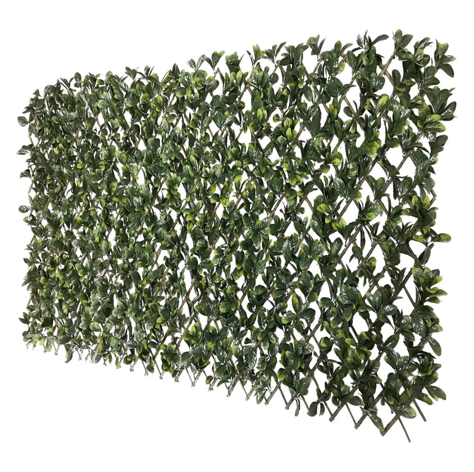 Expandable Faux Privacy Fence Screen, 3Pc Expandable Greenery Wall ...