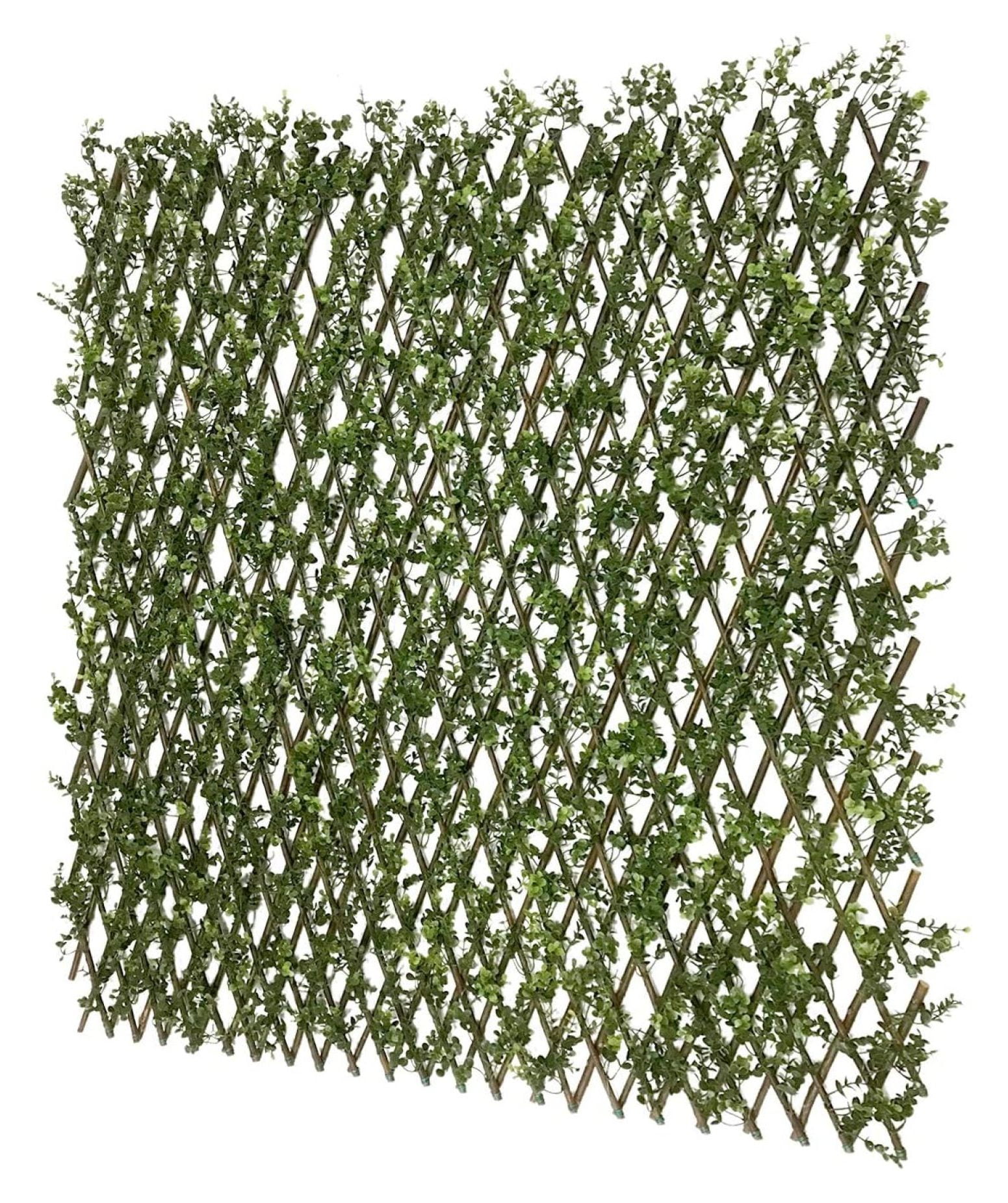 Expandable Faux Privacy Fence Screen, 6Pcs Expandable Greenery Wall ...