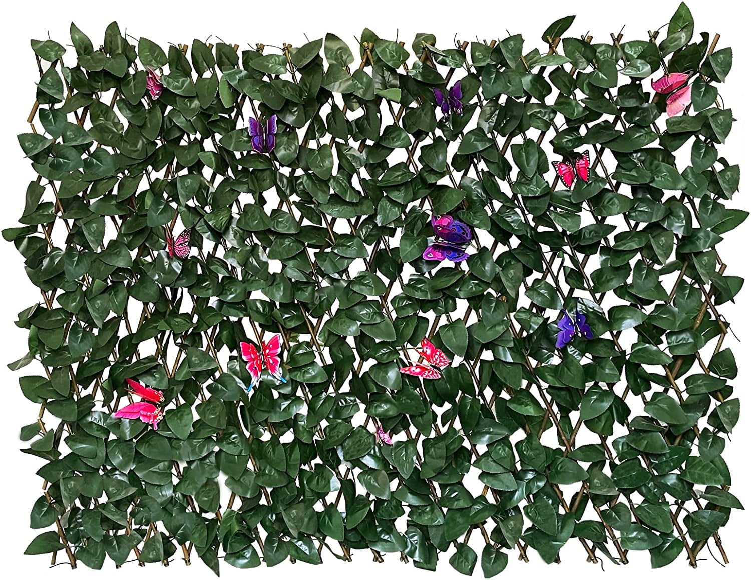 Expandable Fence Privacy Screen,Faux Ivy Privacy Fence Artificial Hedge ...